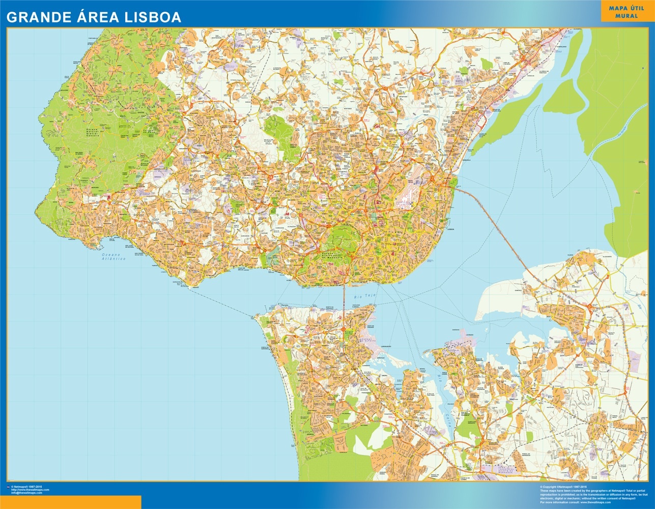 Mapa Lisboa gigante Area en Portugal gigante | Mapas España y el mundo ...
