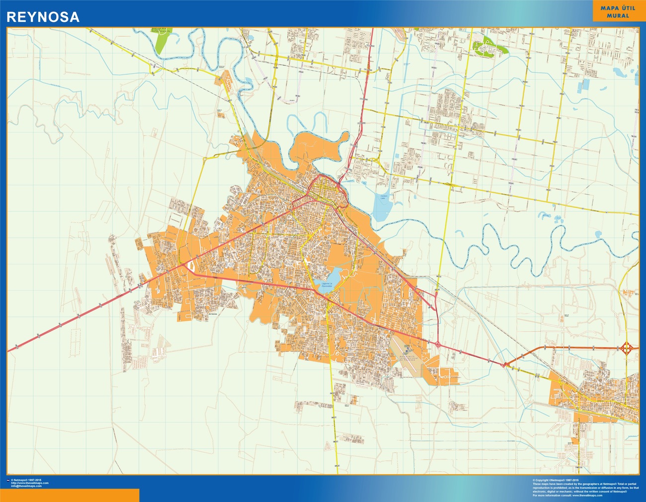 Mapa Reynosa en Mexico gigante | Mapas España y el mundo gigantes